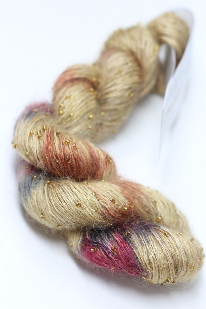 Artyarns Beaded Silk Mohair Yarn in 1018 Harvest with Gold at Fabulous Yarn