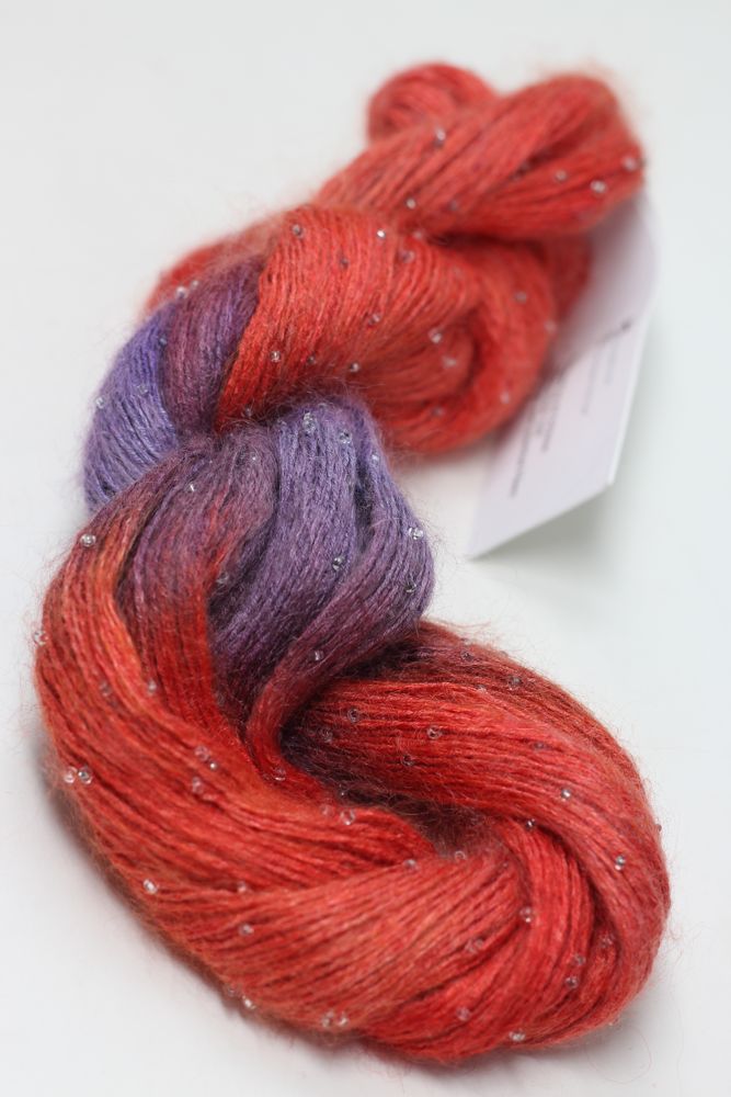 Artyarns Beaded Silk Mohair Yarn in 1031 Frida (Silver) at Fabulous Yarn