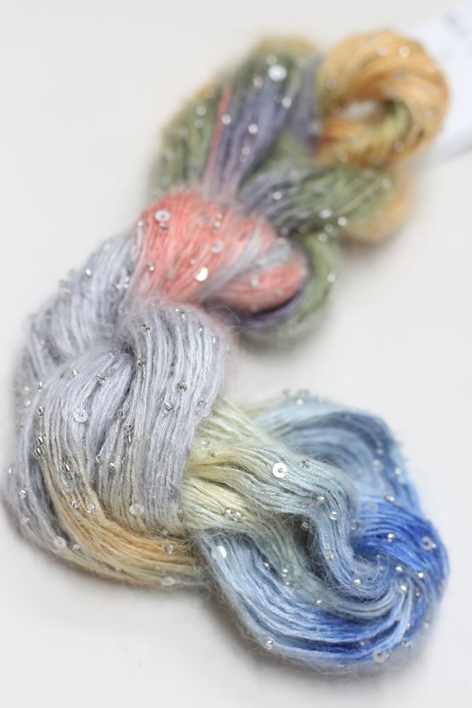 Artyarns Beaded Silk Mohair Yarn in 502 Parrish (Clear) at Fabulous Yarn