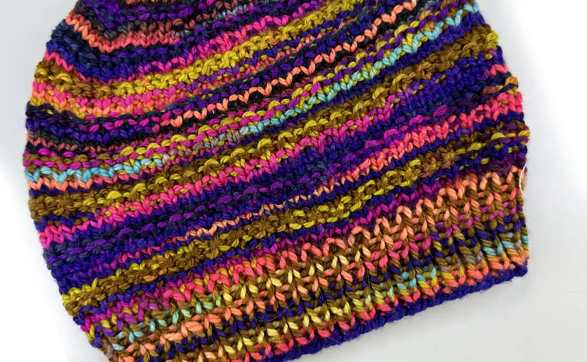 Duo Garter Hat Kit in Artyarns Silky Twist at Fabulous Yarn