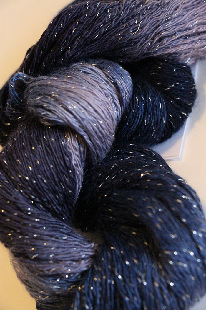 Cashmere Glitter Yarn in H21 Silver from Artyarns