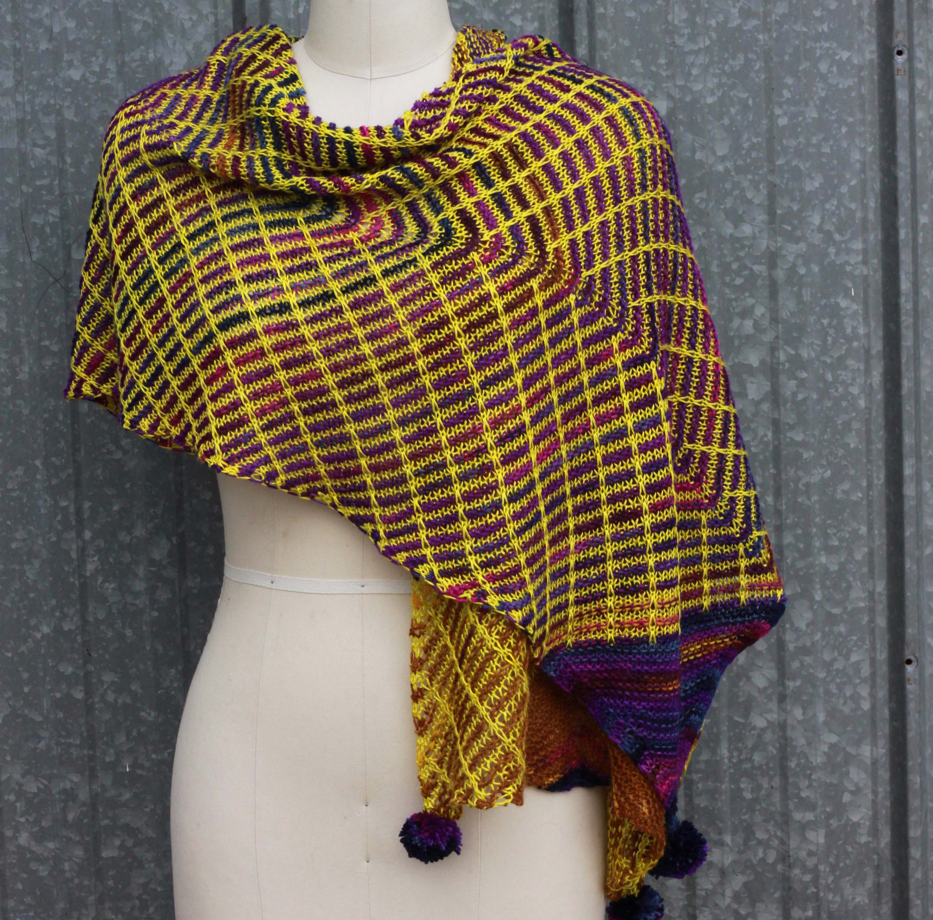 Northern Lights Wrap from Artyarns Inspiration Club Knitting Kit at ...