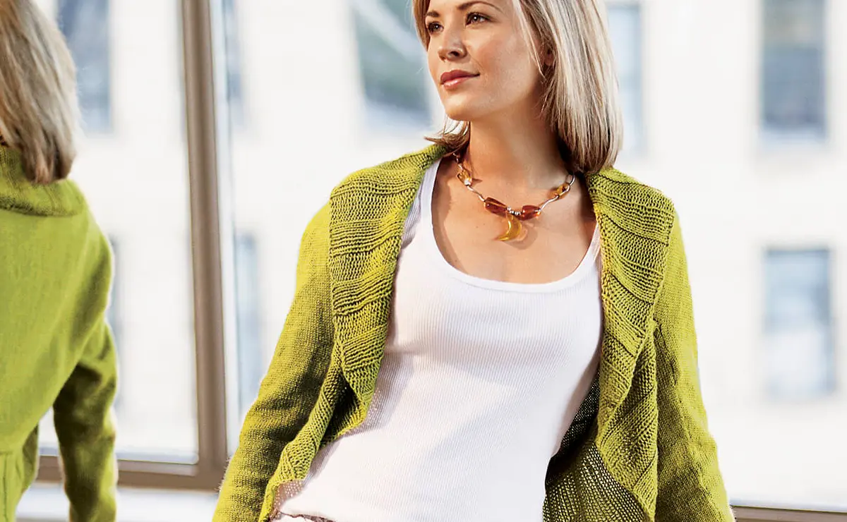 Silk Shrug Knit Kit in Blue Sky Alpaca Silk at Fabulous Yarn