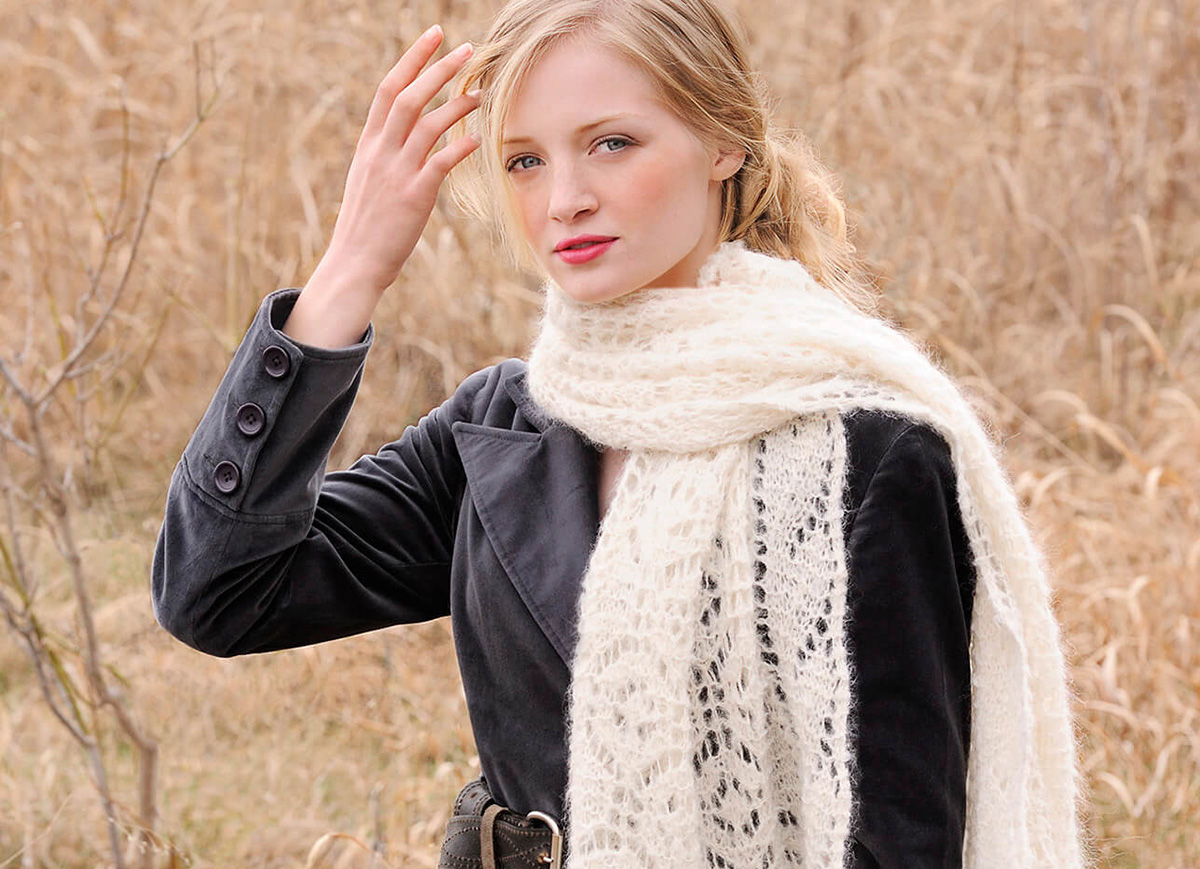 Blue Sky Fibers Brushed Suri Wrap at Fabulousyarn.com