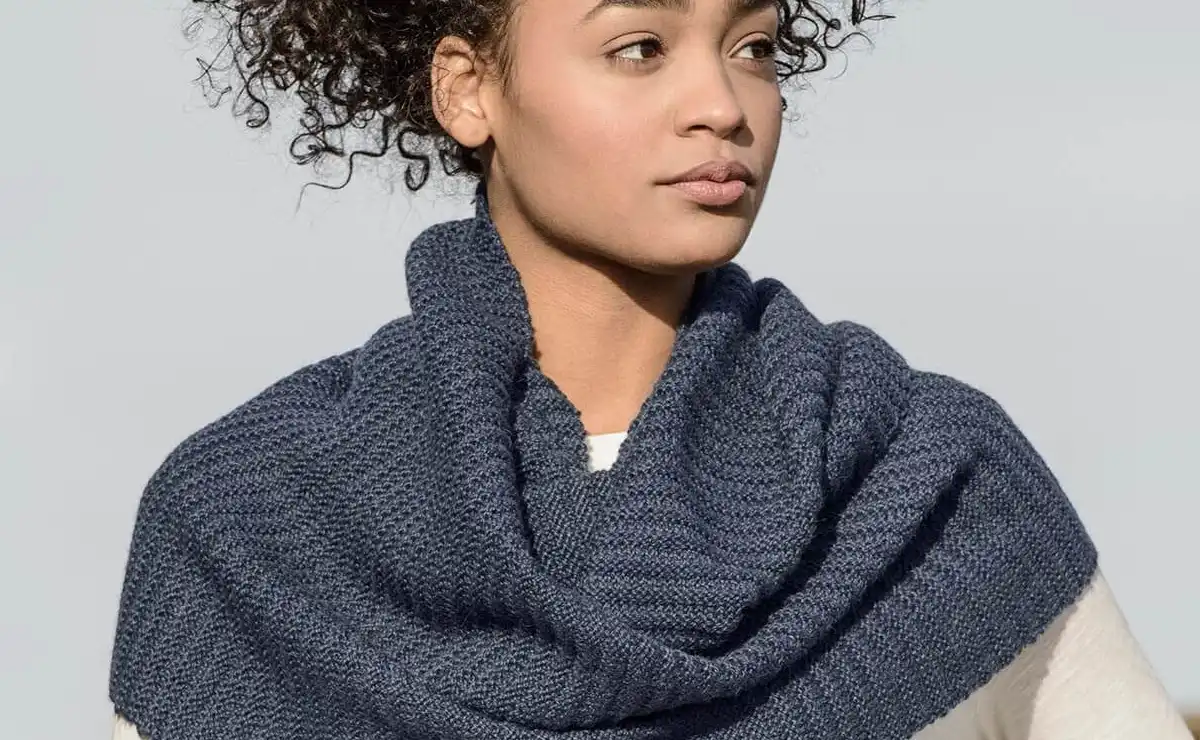 Blue Sky Weldon Wrap Knit Kit for Baby Alpaca Sport at Fabulous Yarn