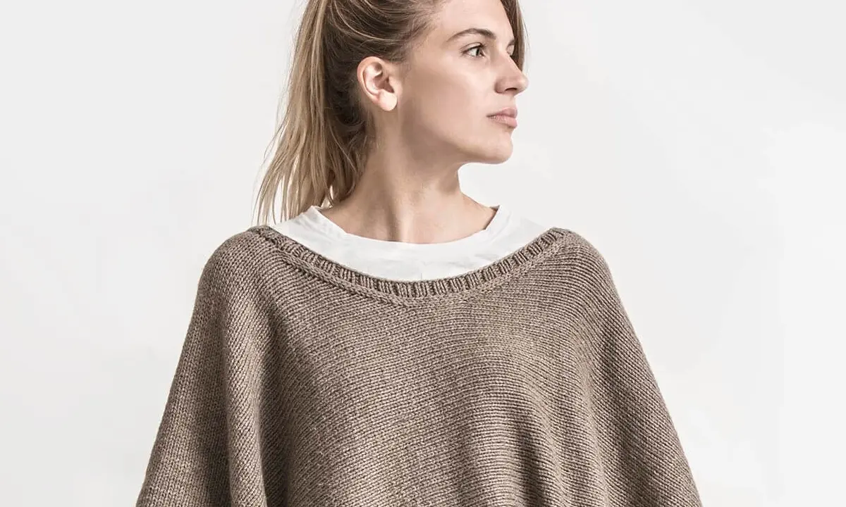 Big Splash Poncho Kit in Blue Sky Sweater at Fabulous Yarn