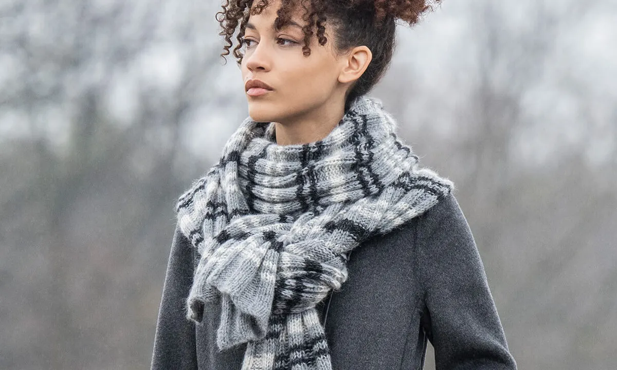 Blue Sky Lynx Wrap Kit in Woolstok and Prairie at Fabulous Yarn