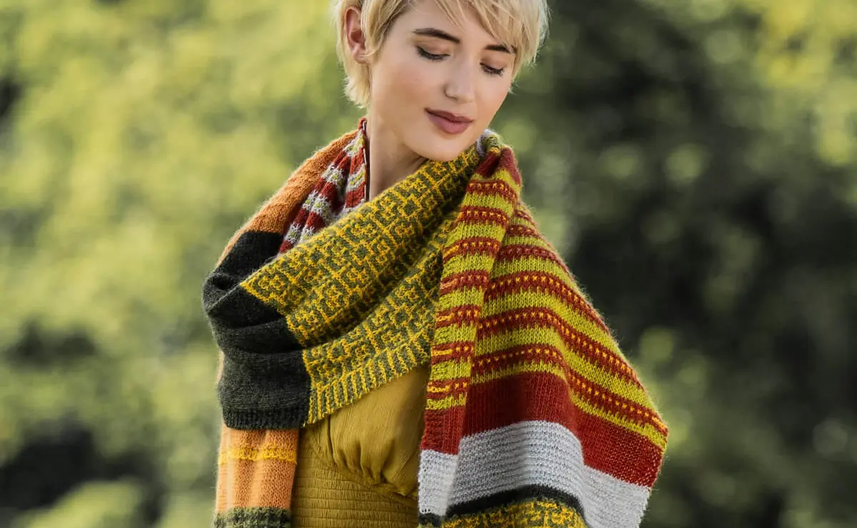 Blue Sky North Loop Wrap Kit in Woolstok Light at Fabulous Yarn