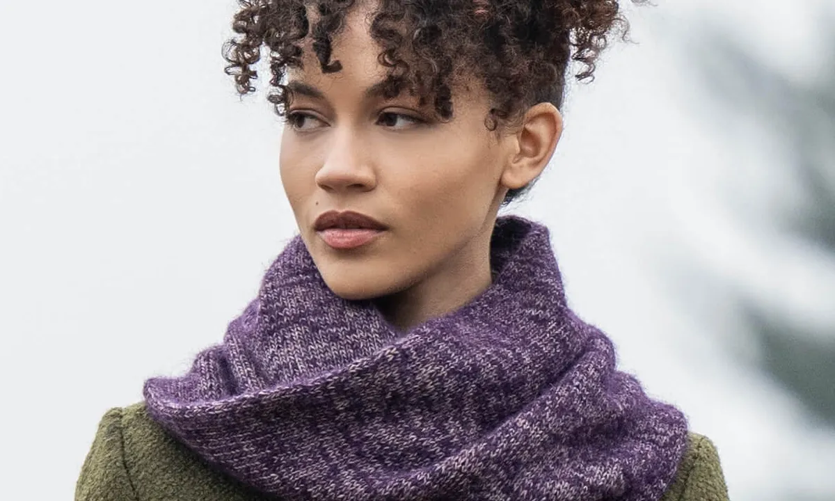 Blue Sky Orion Cowl Kit in Woolstok Light and Prairie at Fabulous Yarn