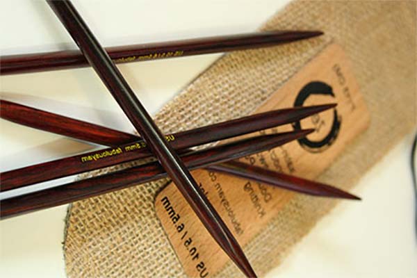 ZEN Rosewood and Ebony Double Point Triangular Knitting Needles at ...