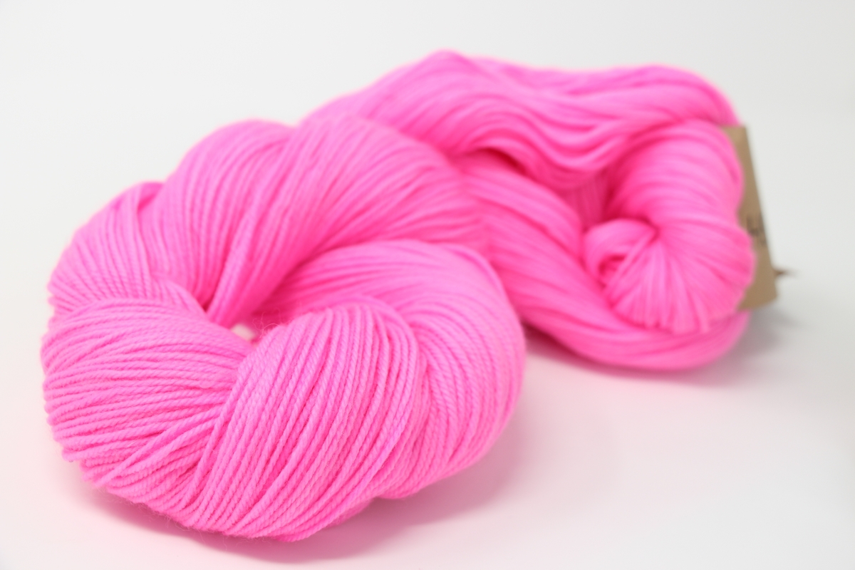 Madelinetosh Yarn DK Silk Meriono in Neon Pink at Fabulous Yarn