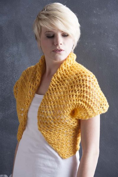 Seamless Shrug Pattern for TECHNO by Hana Janson