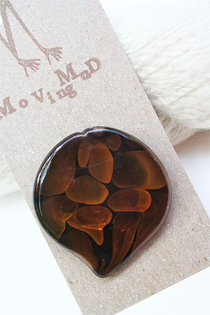 Hand Made Buttons in Blown Glass by Moving Mud