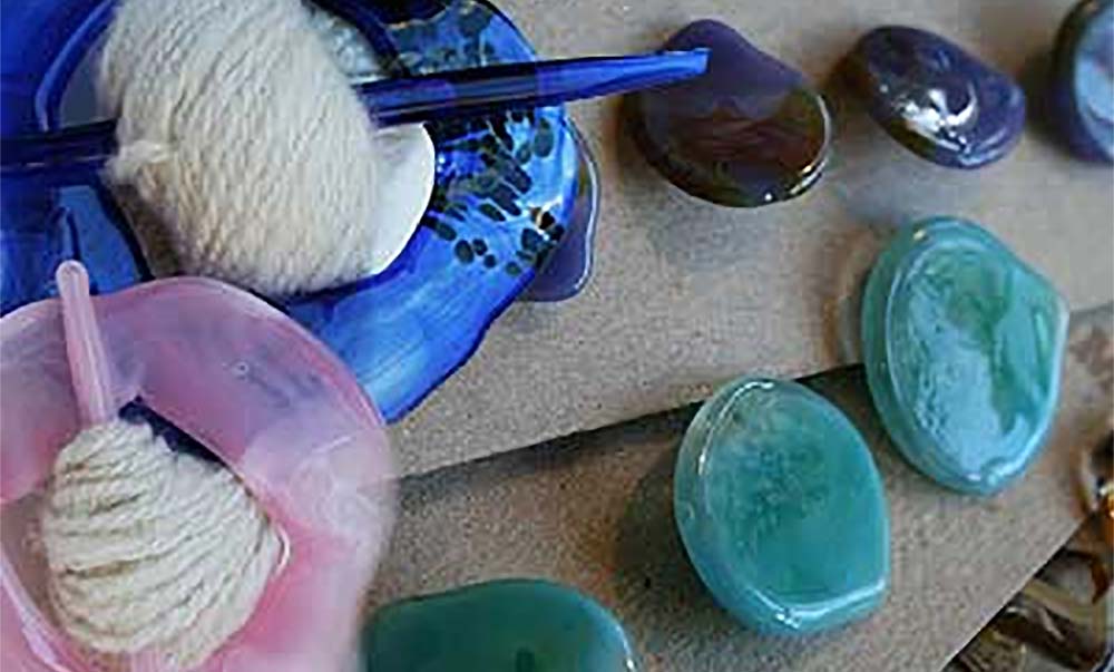 Moving Mud Hand Blown Artisan Glass Buttons, Shawl Pins/Closures at ...